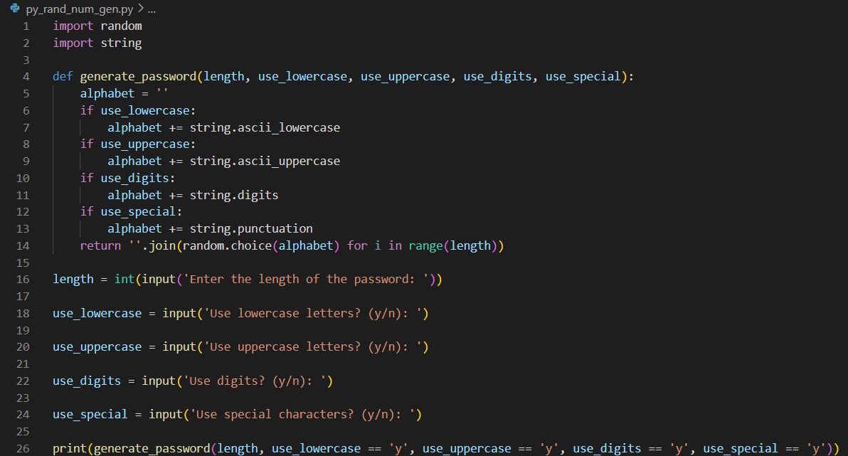 A Random Password Generator Built With Python Passwordgenerator